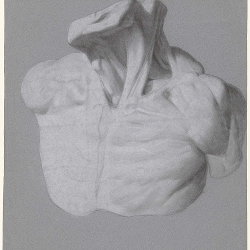Anatomische studie van borstkas en nek, anoniem, 1700 - 1800 - Rijksmuseum