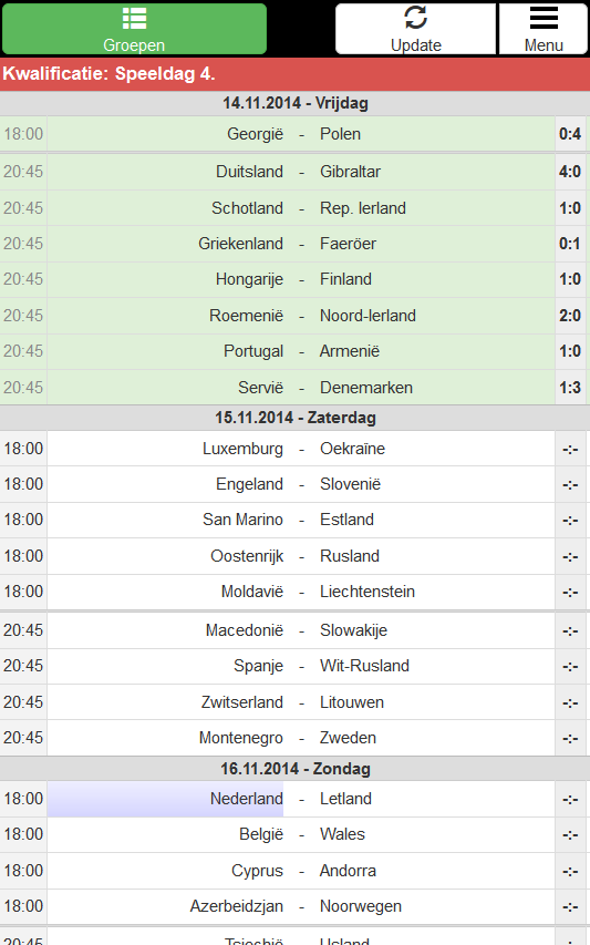 WK 2018 Speelschema (voetbal) - Android-apps op Google Play