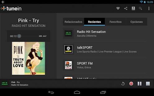 Descargar TuneIn Radio Pro apk android | descargasexpresss