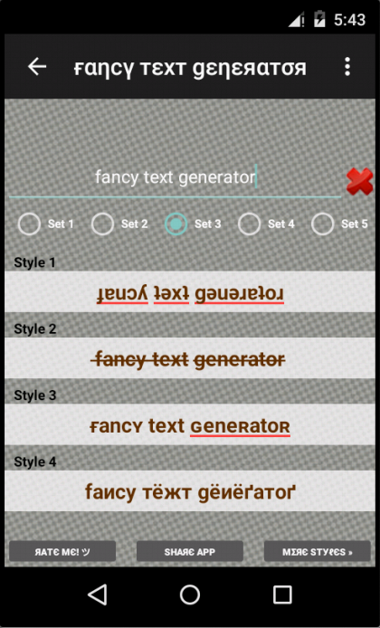 fancy generator