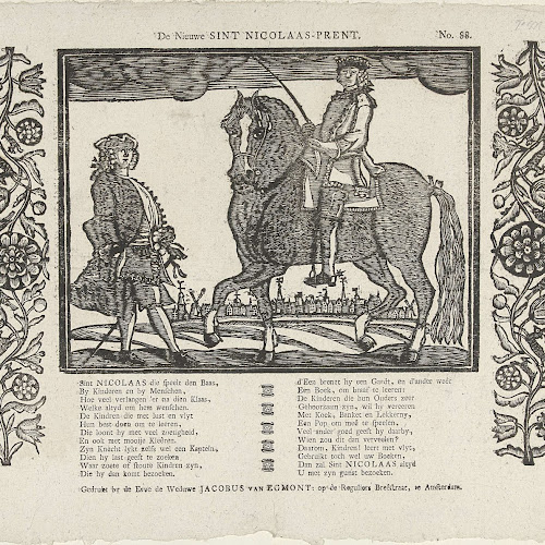 De nieuwe Sint Nicolaas-prent., erven de Weduwe Jacobus van Egmont ...