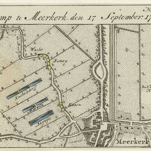 Kampement van de Pruisen te Meerkerk, 1787, anoniem, 1790 - 1792 ...