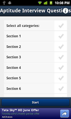 Aptitude Interview Questions : Android App