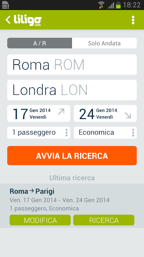 Liligo: ricerca voli & hotel - App Android su Google Play