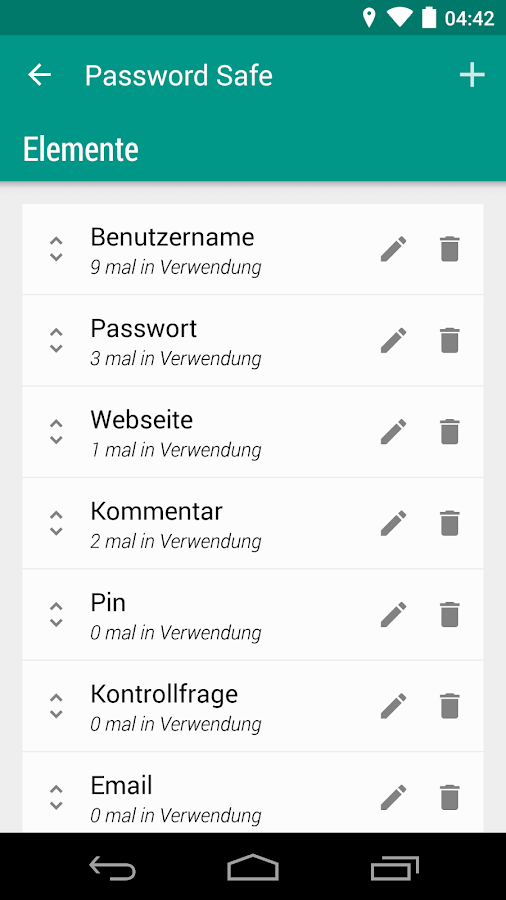 Password Safe - screenshot