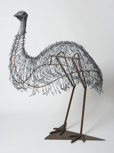 Barbed wire emu - Laurie Nilsen, Mandandanji people — Google Arts & Culture