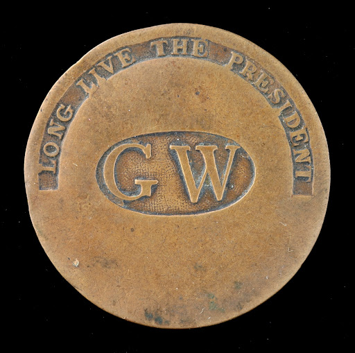 George Washington Presidential Inauguration Button, "Long Live the ...