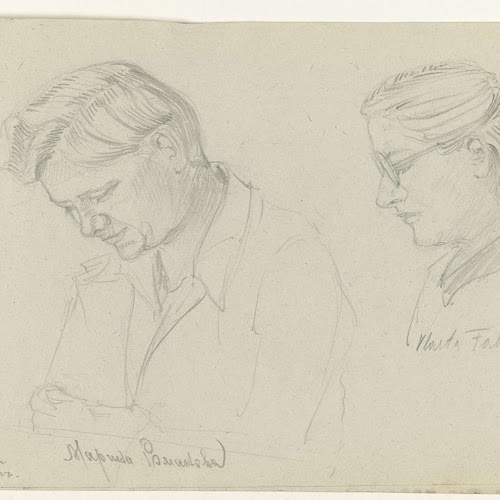 Twee portretten, To Frank-Stoltz, 1943 - 1944 - Rijksmuseum