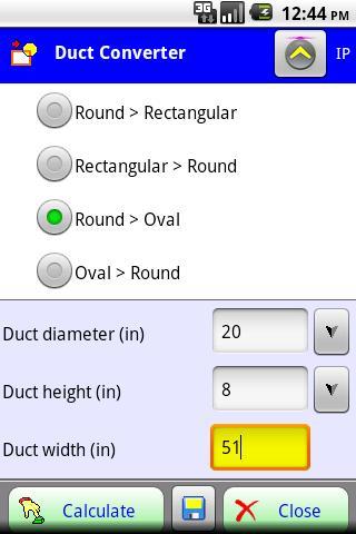 HVAC duct sizer - a Ductulator - Android Apps on Google Play