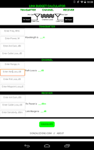 Link Budget Calculator – Android Tools Apps