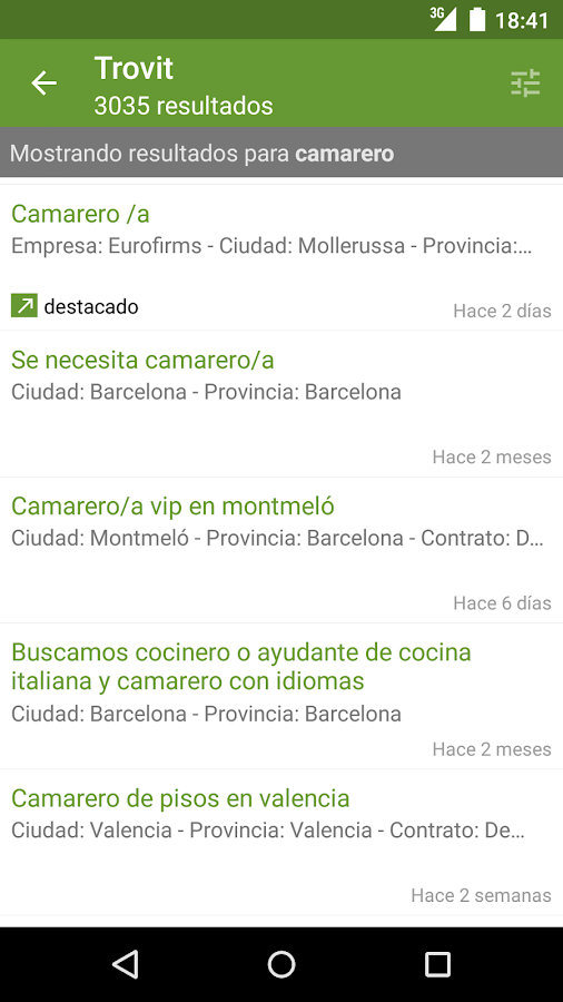 Buscar trabajo - Trovit Empleo - Aplicaciones de Android en Google Play