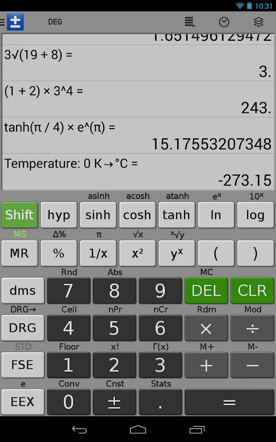 Scientific Calculator - FREE - screenshot