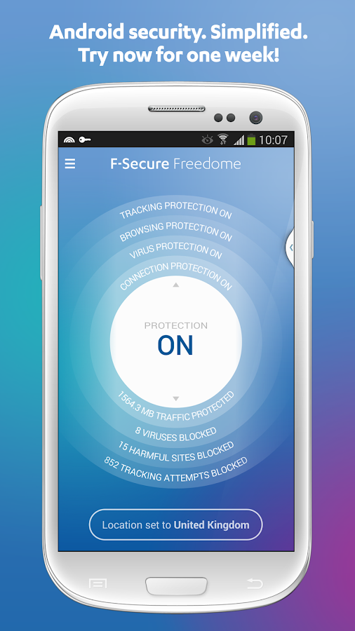 F-Secure Freedome VPN - screenshot