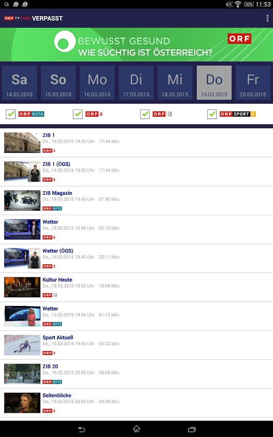 ORF TVthek: Video on demand – Android-Apps auf Google Play