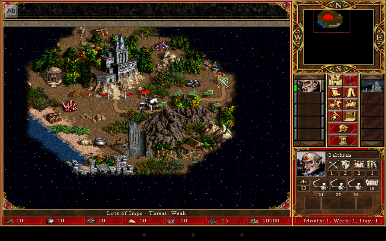 안드로이드로 HOMM3 구동하기 - 이전 고전게임 갤러리