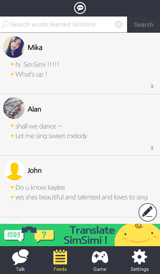 SimSimi - Google Play'de Android Uygulamaları