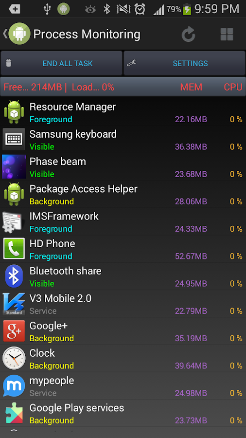 Android App Manager - screenshot
