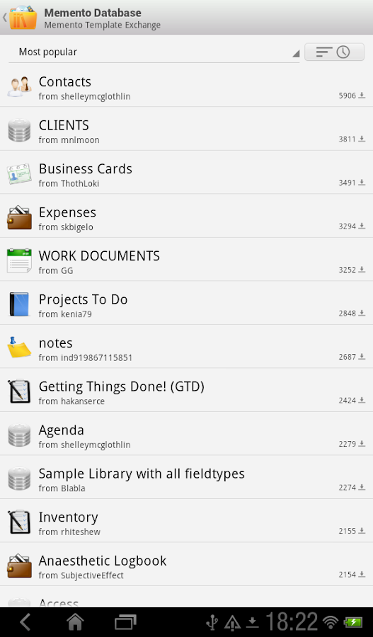 Memento Database - App Android su Google Play