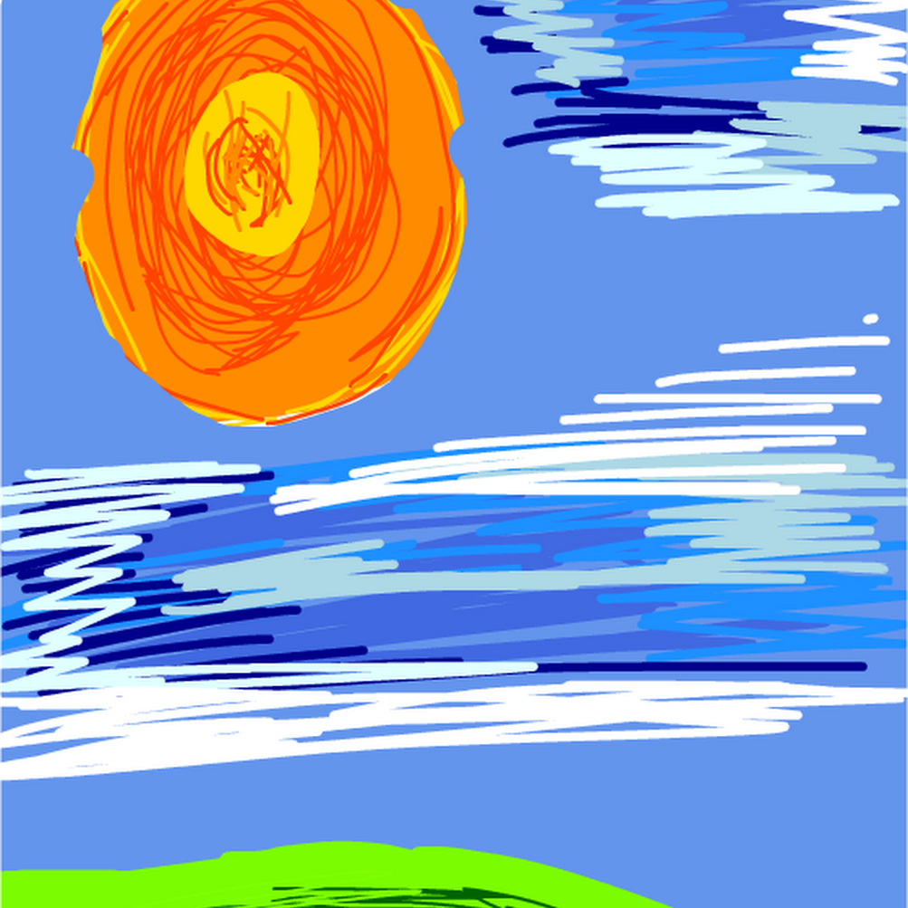 the blazing hot sun » drawings » SketchPort