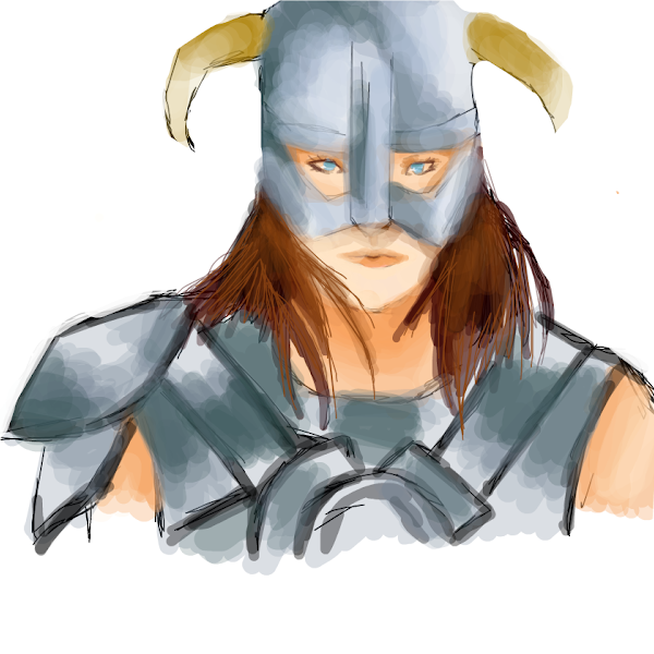 {Skyrim} Female Dragonborn » drawings » SketchPort