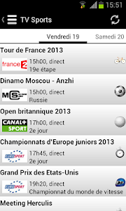 Programme TV Sports – Android Sports Apps