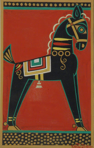 Black Horse - Jamini Roy (1887-1972) — Google Arts & Culture