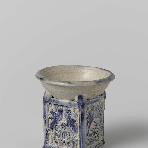 Salt cellar with birds and scrolls, anonymous, c. 1700 - c. 1749 ...
