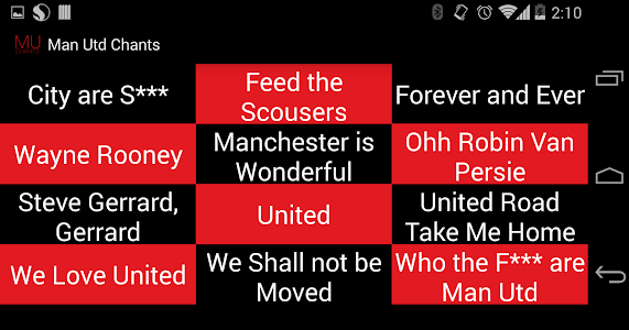 Man United Chants Soundboard – Android Sports Apps