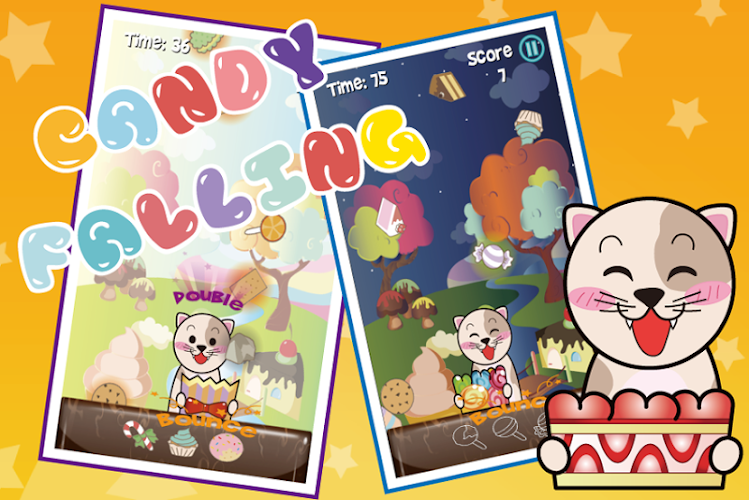 Falling Candy : Nyan Cat - Latest version 1.24 for Android Game Casual