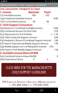 MA Child Support Calculator – Android Tools Apps