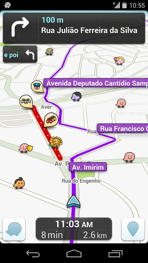 Waze social GPS Maps & Traffic: captura de tela