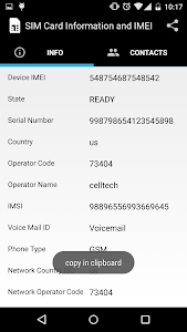 SIM Card Information and IMEI – Android Tools Apps