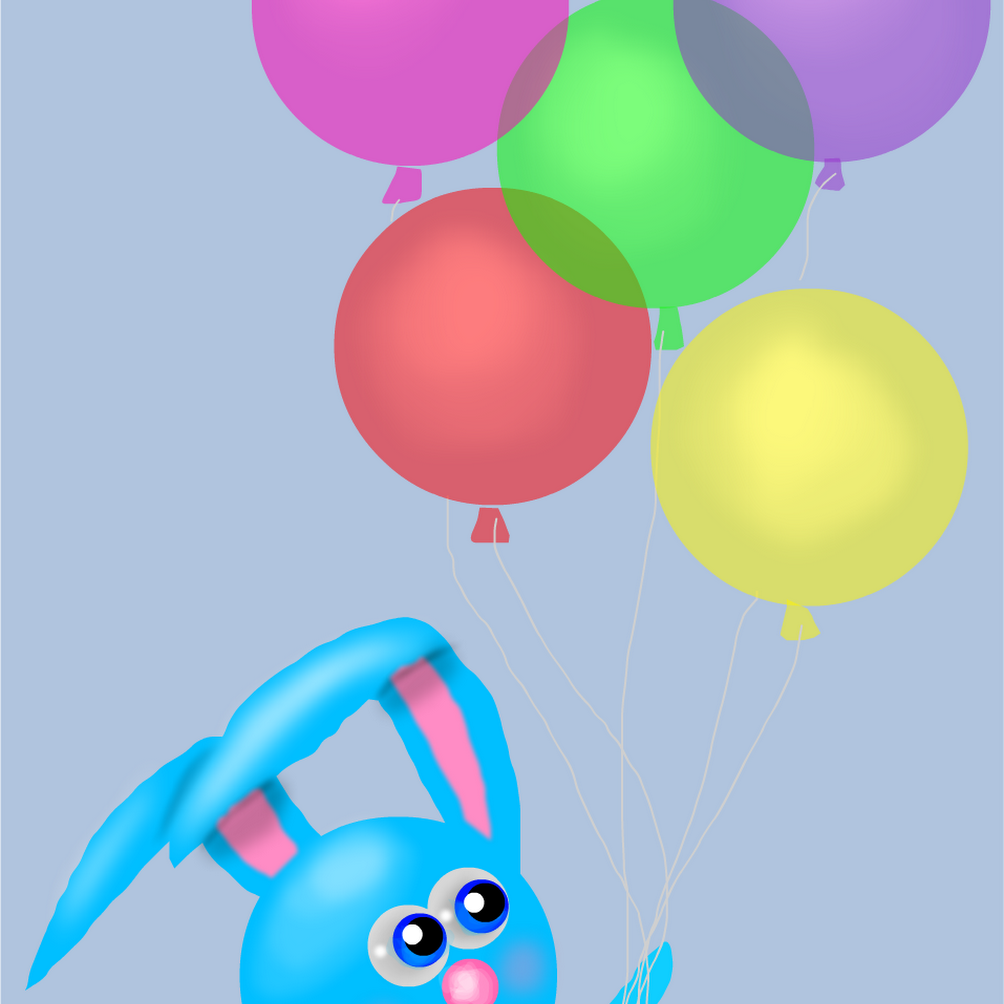 Happy Birthday Blue Bunny » drawings » SketchPort