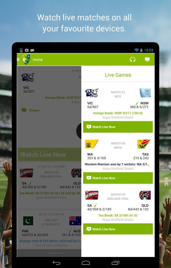 Cricket Australia Live - Android Apps on Google Play