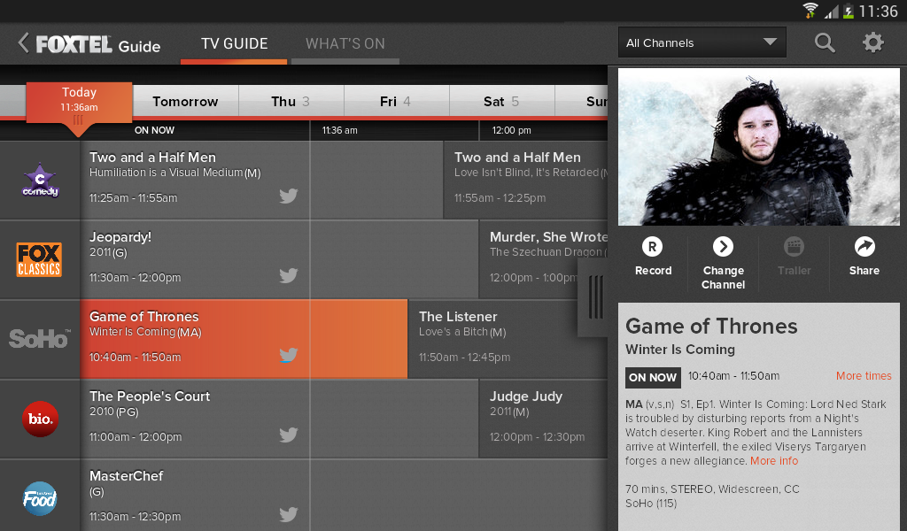 Foxtel Guide - Android Apps on Google Play