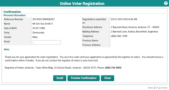 CT Voter Registration – Android Social Apps