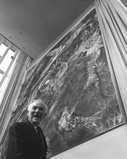 Marc Chagall Unveiling of murals in Metropolitan Opera House - Bob ...