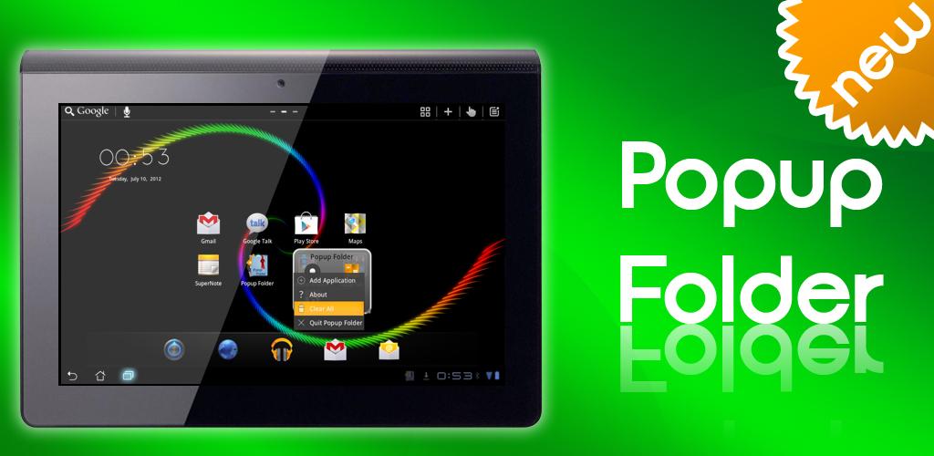 Popup Folder - Latest version 0.92b for Android App Tools
