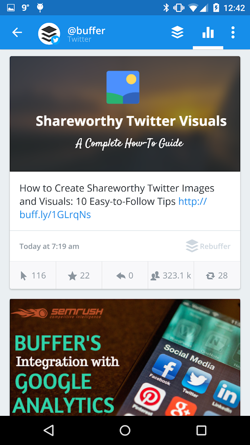 Buffer (Twitter, Facebook) – Applications Android sur Google Play