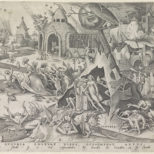 Wellust, Pieter van der Heyden, after Pieter Bruegel (I), 1558 ...