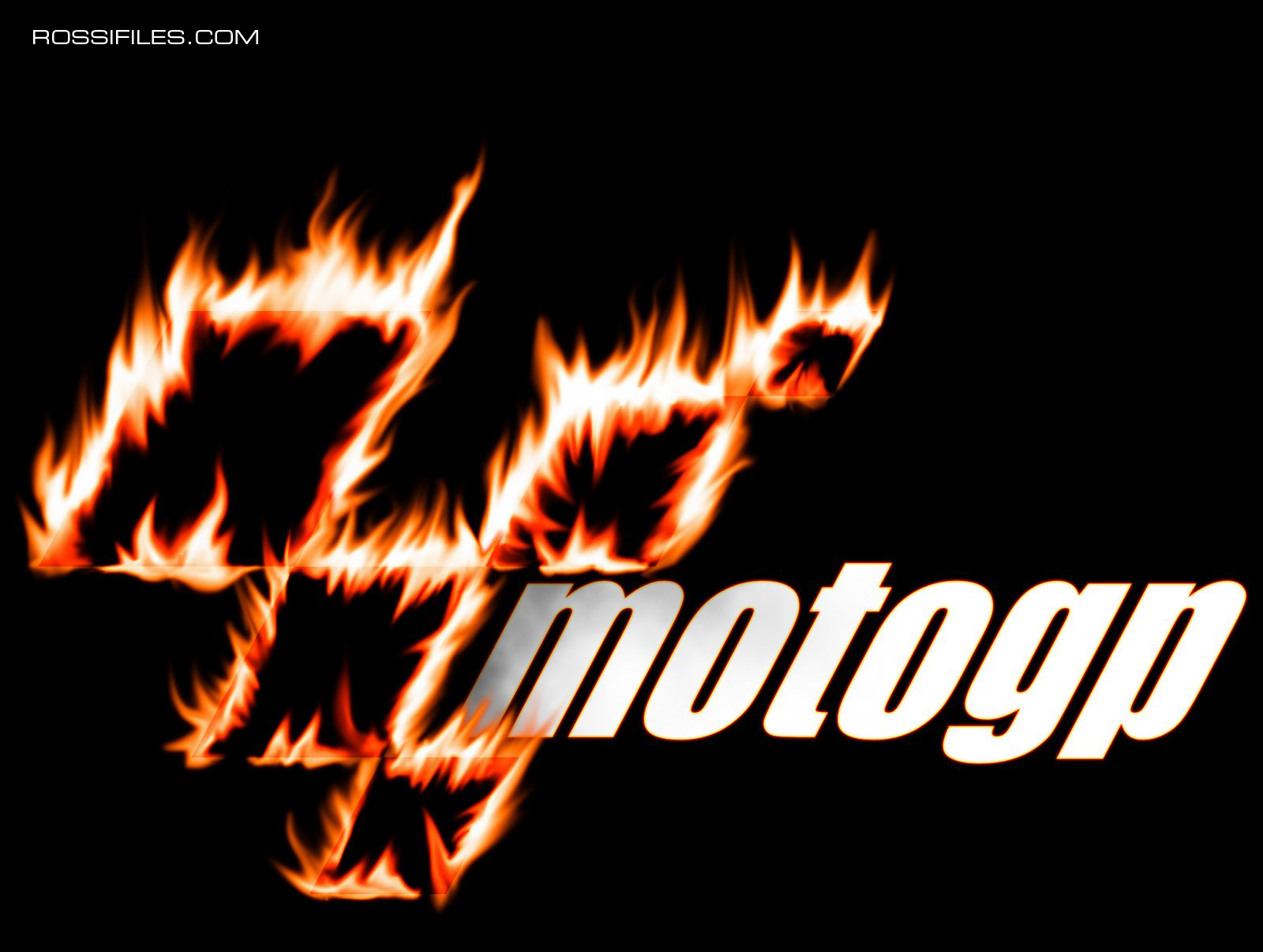 MotoGP Flag On Fire Black | Racing Wallpapers