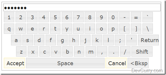 Jquery Virtual Keyboard With Qwerty Layout