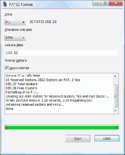 De Audiobewerker: FAT32 format, GUI - Windows