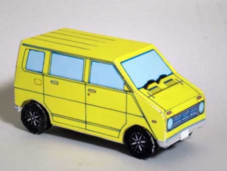 Honda Life Step Van Papercraft (Kei car) ~ Paperkraft.net - Free ...