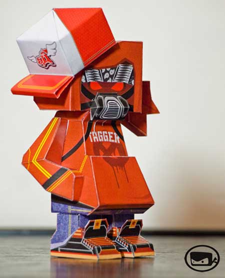 Tagger Paper Toy - Sal Azad ~ Paperkraft.net - Free Papercraft, Paper ...