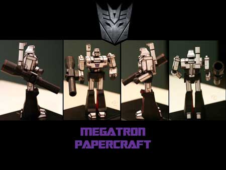 Transformers - G1 Megatron Papercraft ~ Paperkraft.net - Free ...