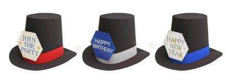 Accordion Paper Toy Meets Party Hat Papercraft ~ Paperkraft.net - Free ...