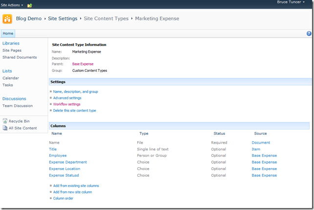 Sharepoint Tidbits Nestedinherited Content Types In Sharepoint 2010 6776