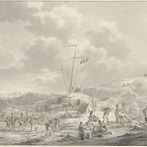 Kamp van het Russisch leger te Callantsoog in 1799, Dirk Langendijk ...
