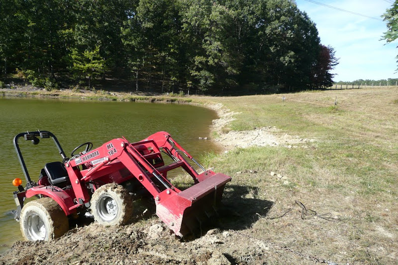 Dry Season Pond Maintenance -- and Tractor Bathing - Pond Boss Forum